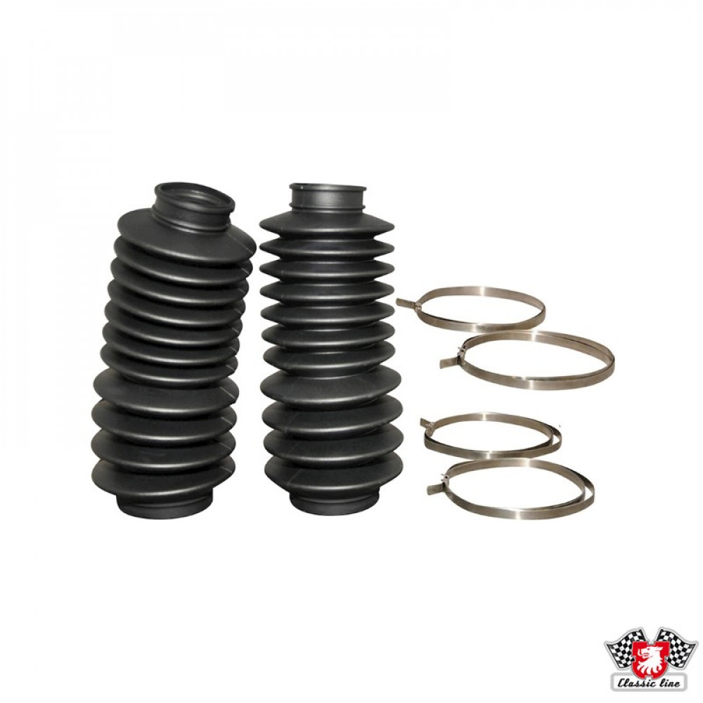 Bellow set with clamps, steering, 2 pieces