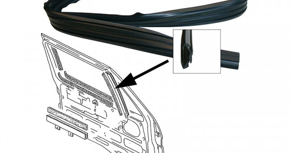 Front window felt frame strip