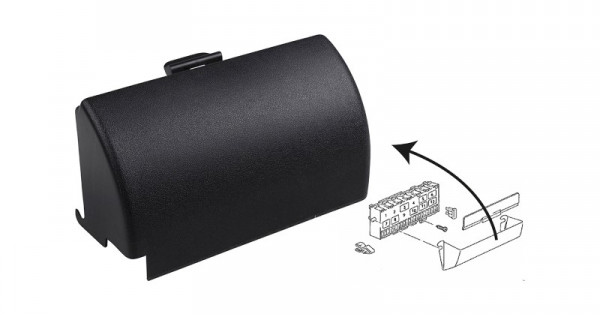 Cover for fuse box, black