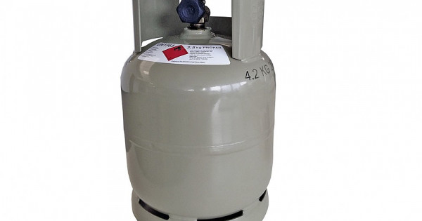 Propane gas bottle steel empty 2.5 kg